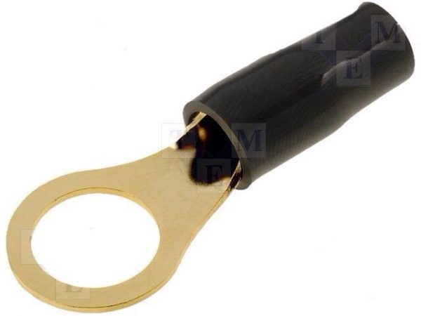 Ring terminal connectors X10 For Amplifier Amp Etc gold plated 10mm ...