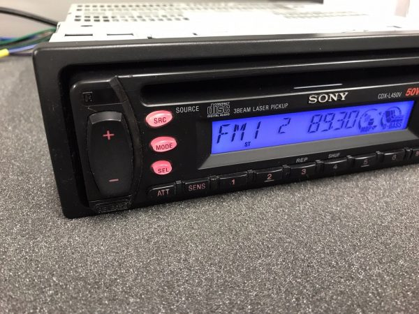 Old Sony Car Radio Stereo Cd Player Model Cdx-L450v Retro 90s Vintage ...