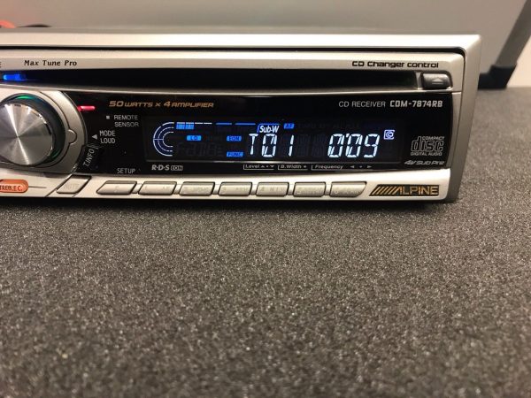 Alpine Car Radio Stereo Cd Player Model Cdm-7874rb Retro 00's Vintage ...