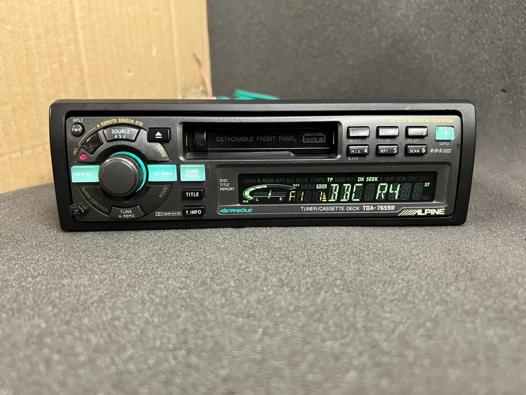 Old Classic Alpine Car Radio Cassette Player Model Tda-7659r Rare ...