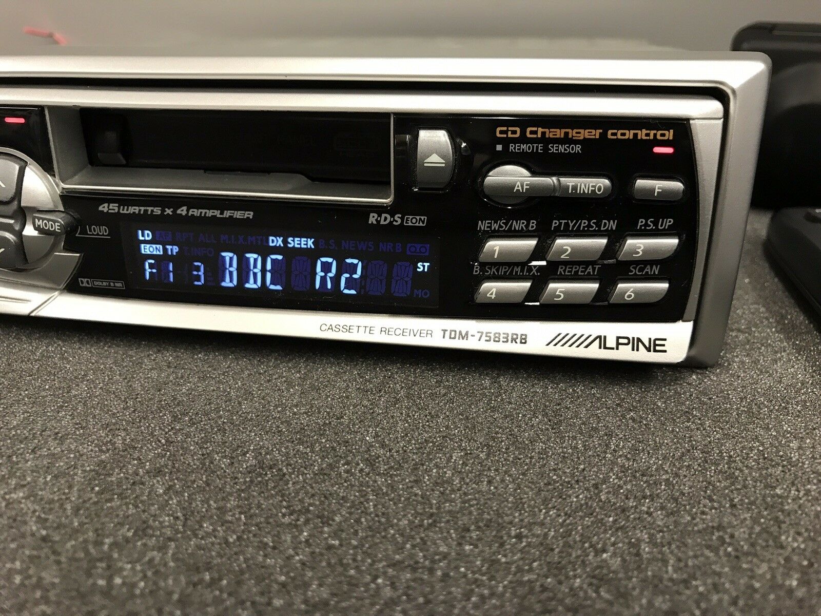 Old Classic Alpine Car Radio Cassette Player Model Tdm-7583rb With M ...