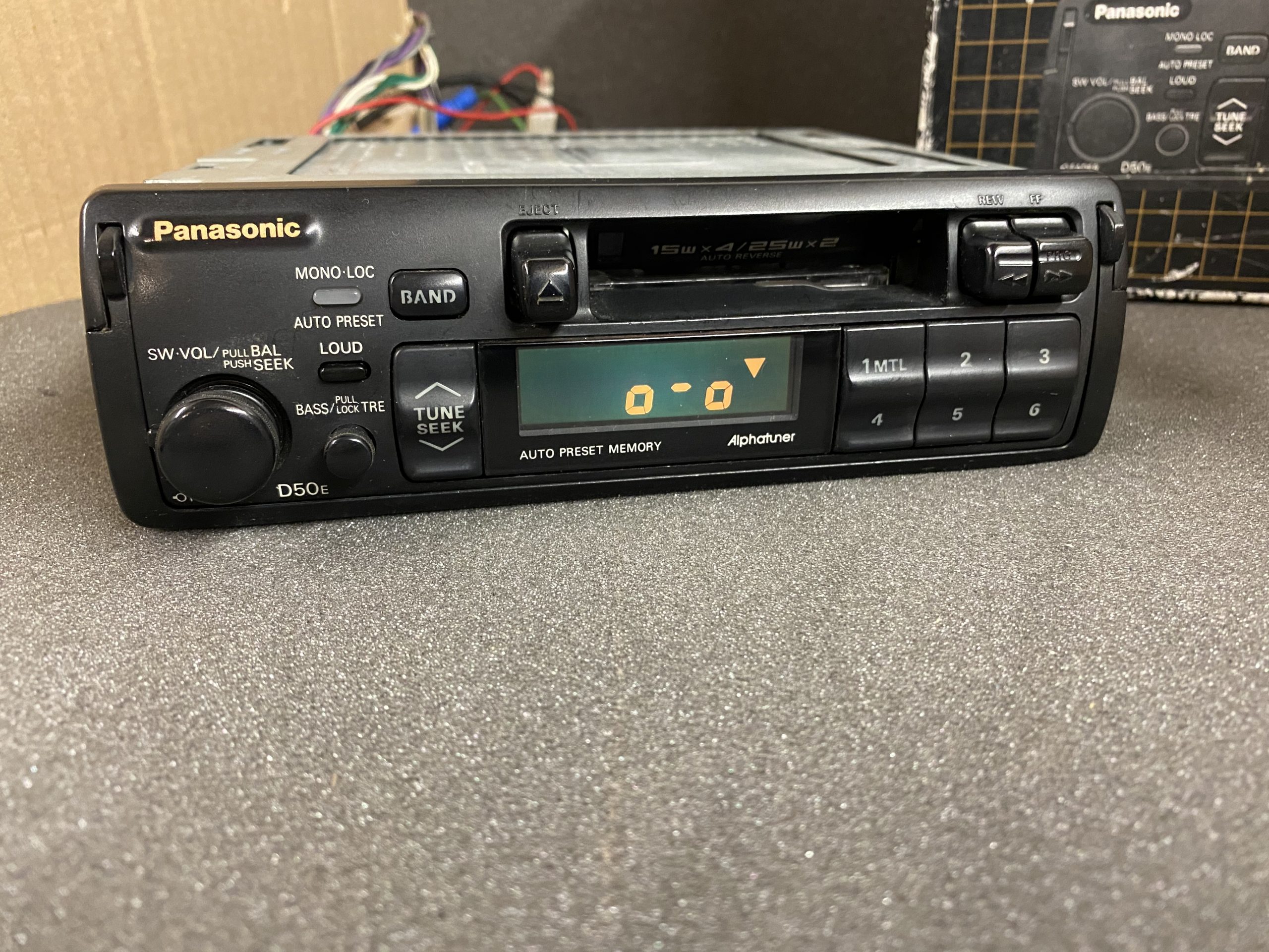 Old Classic Panasonic D50e Pull Out Car Radio Cassette Player Old Vw ...