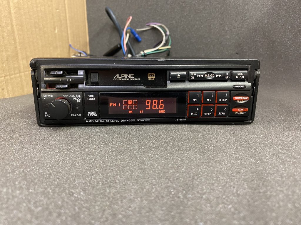 Alpine 7516mm Bmw old Classic pull out radio cassette player changer ...