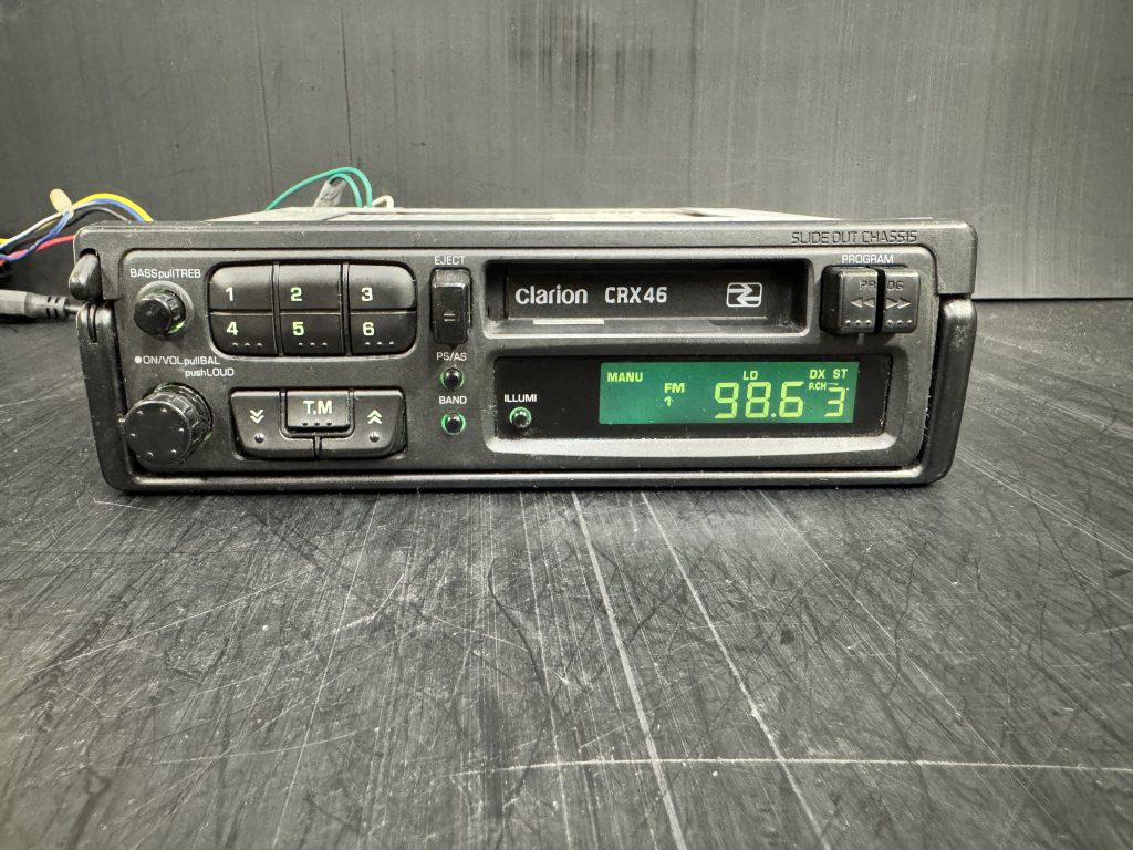 Clarion Crx46 old pull out car radio cassette player - JT Audio