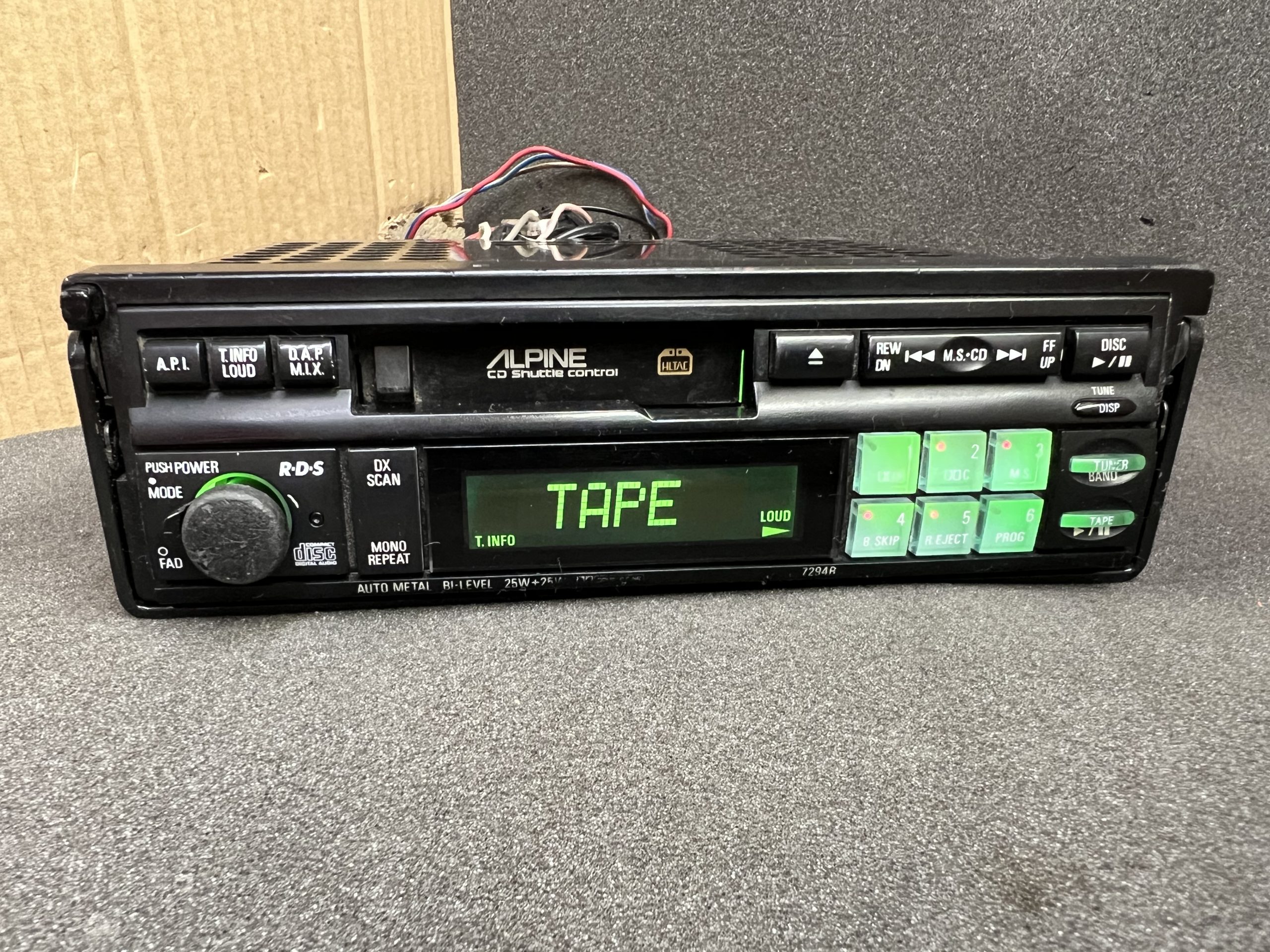 Alpine 7294R old Classic pull out radio cassette player - JT Audio