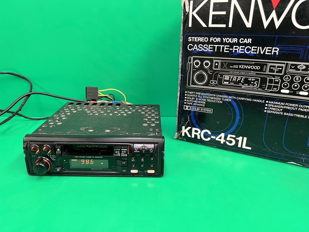 Kenwood Krc-451L old pull out car radio cassette player - JT Audio