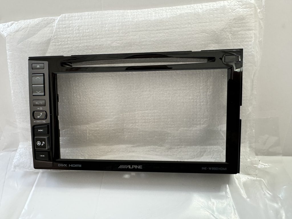 Alpine Ine-W990hdmi Cd Player Front Face Panel Nose Piece Outer Panel ...