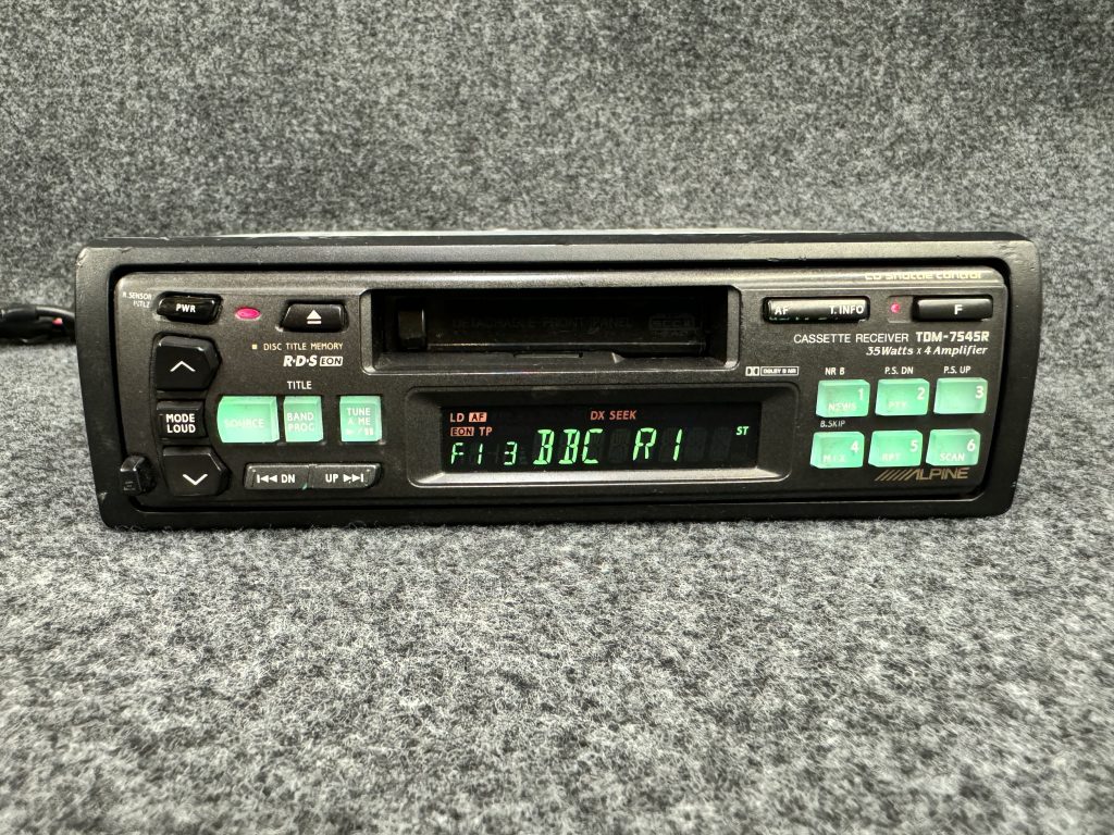 Old Classic Alpine Car Radio Cassette Player Model Tdm-7545r M-Bus ...