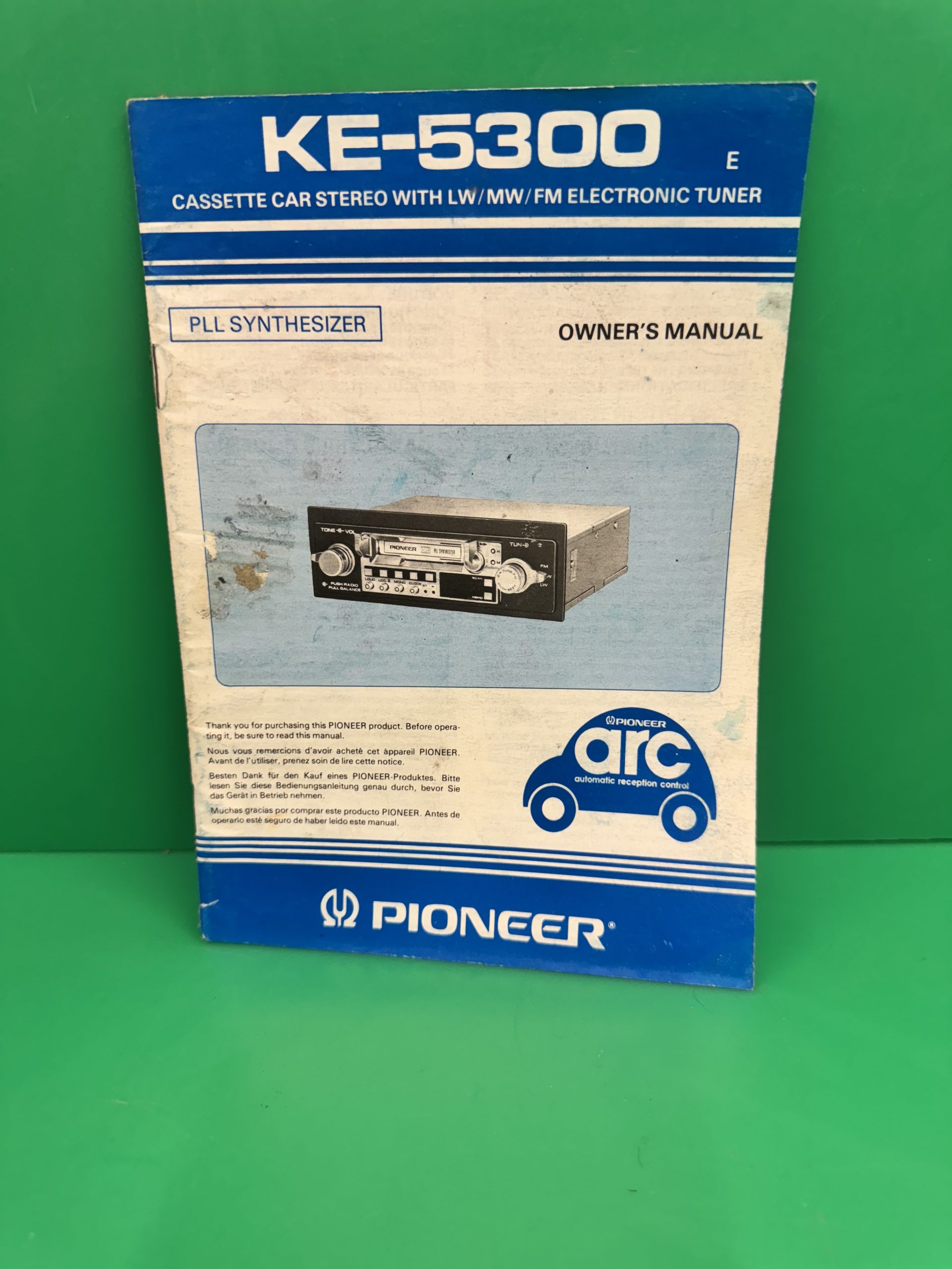 Pioneer Ke-5300 Car Radio Stereo Genuine Instruction Manual - JT Audio