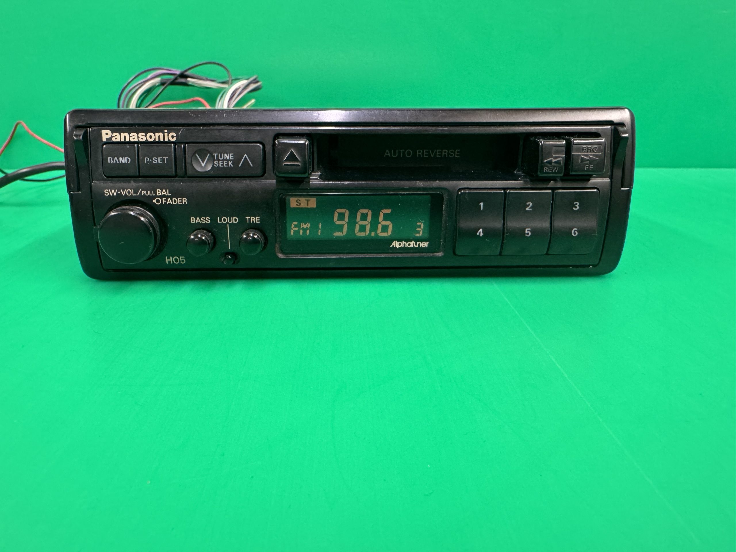 Panasonic H05 old Classic pull out car radio cassette player - JT Audio
