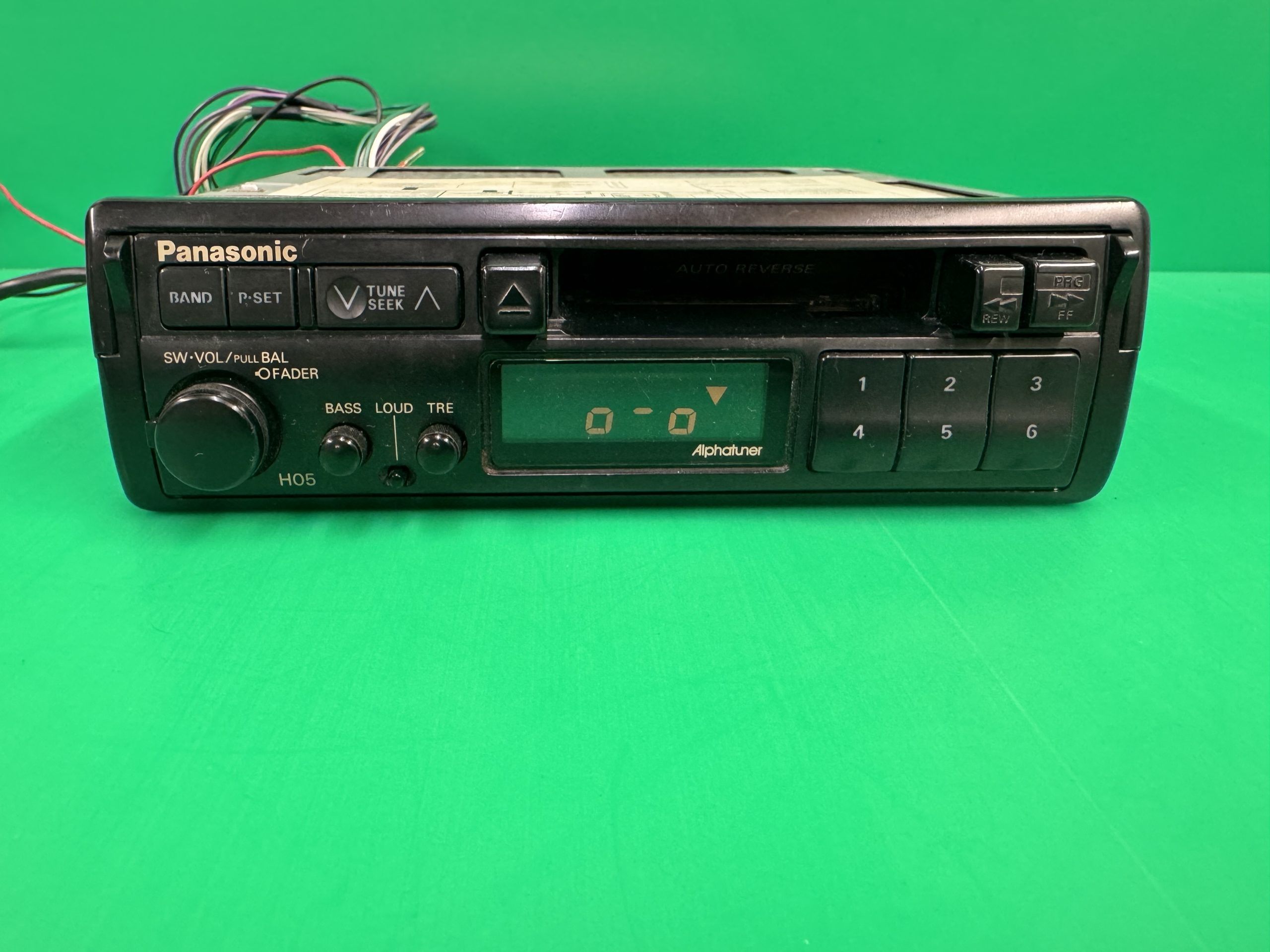 Panasonic H05 old Classic pull out car radio cassette player - JT Audio