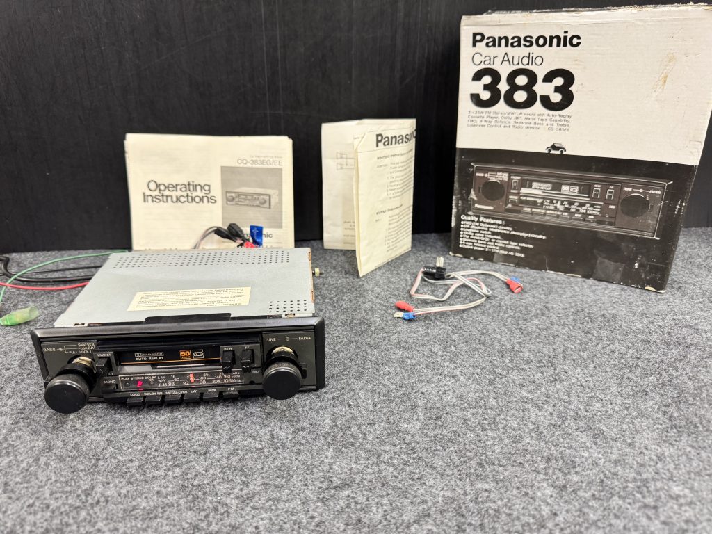 Panasonic 383 old spindle type car Radio Stereo Cassette - JT Audio