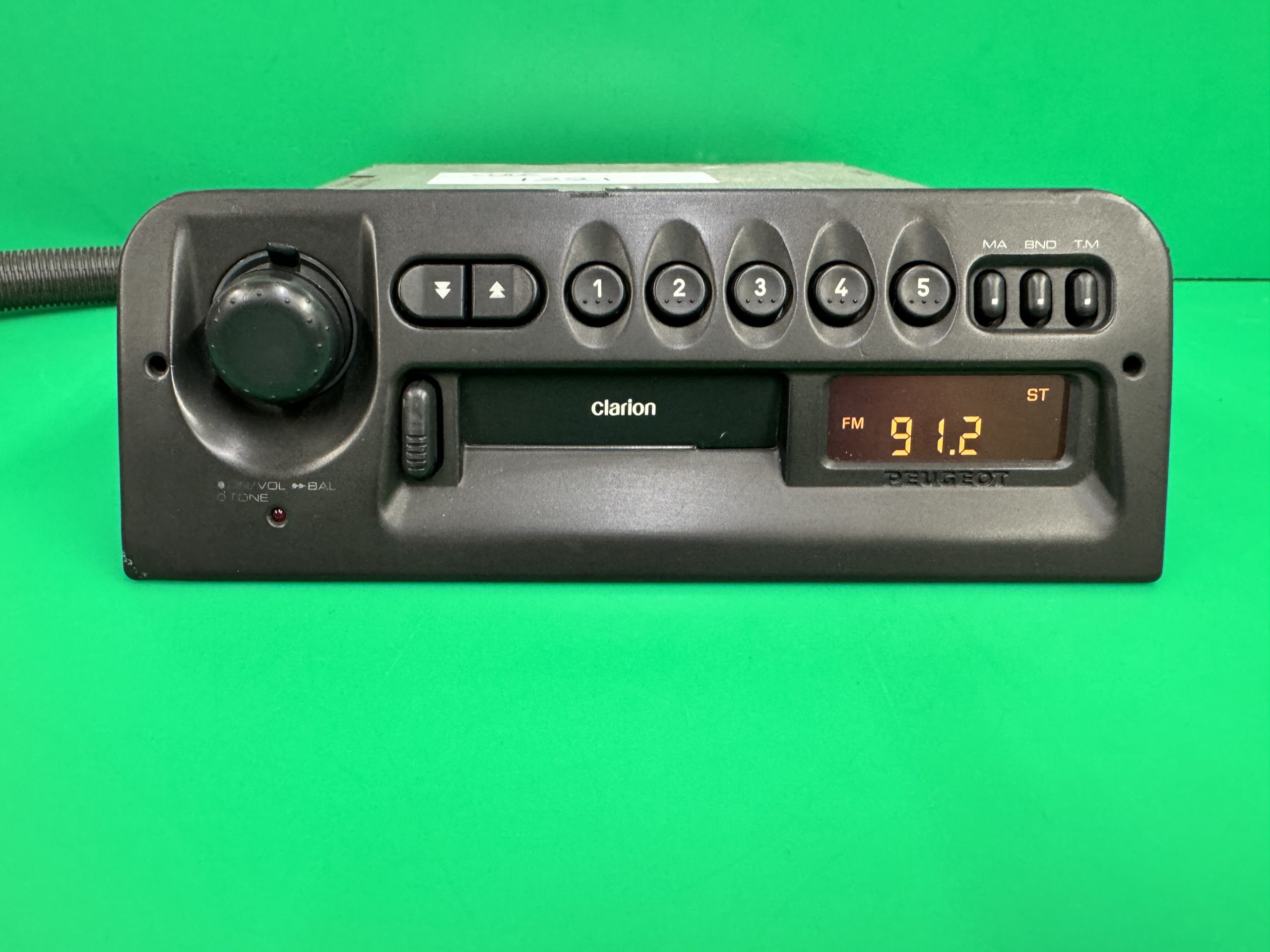 Old Classic Peugeot 106 Clarion Pu-9971a Car Radio Cassette Player With Code - JT Audio