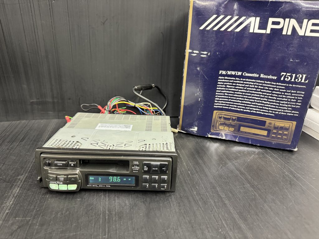 Old Classic Alpine Car Radio Cassette Player Model 7513L With M-Bus ...