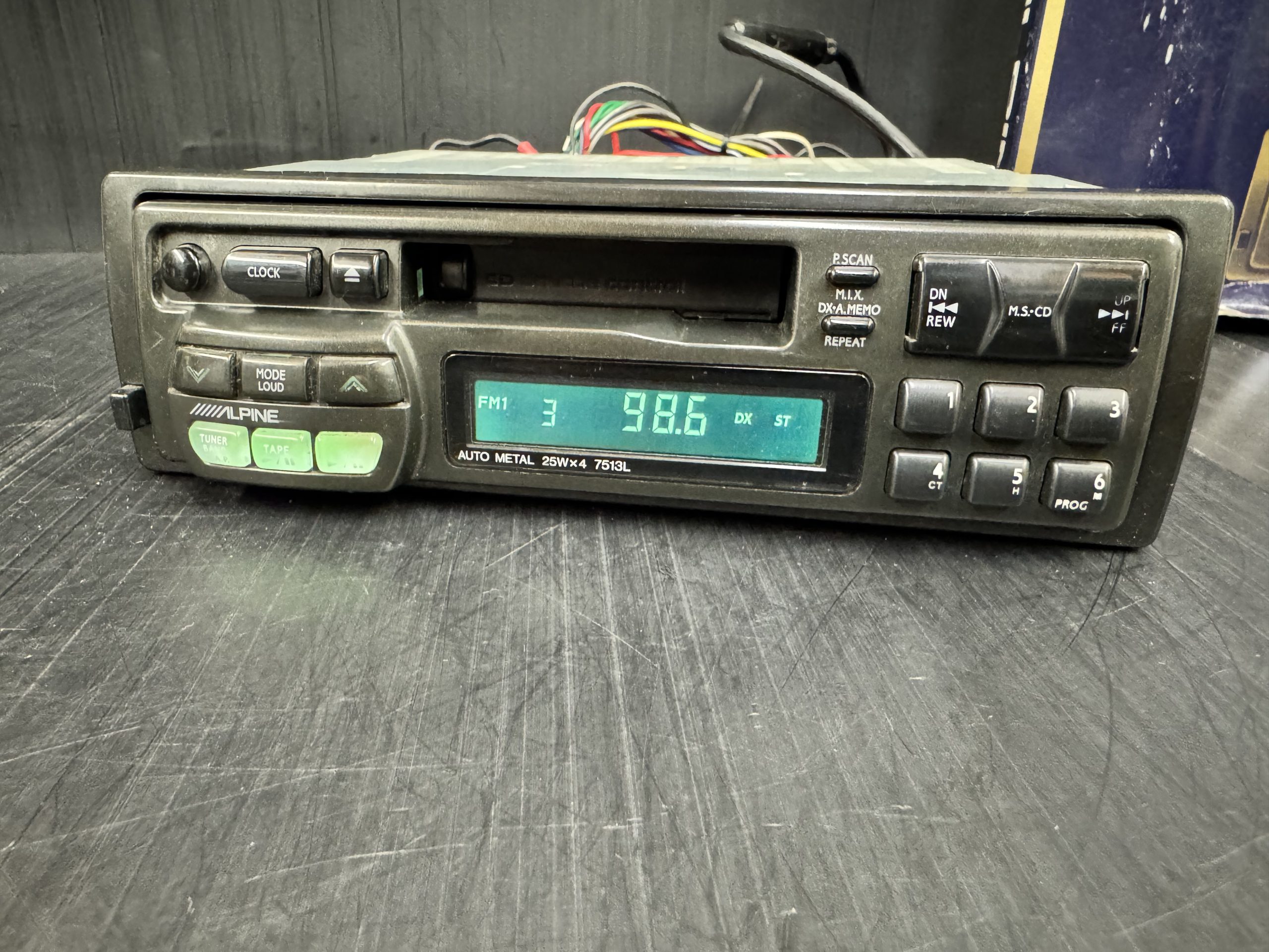 Old Classic Alpine Car Radio Cassette Player Model 7513L With M-Bus ...