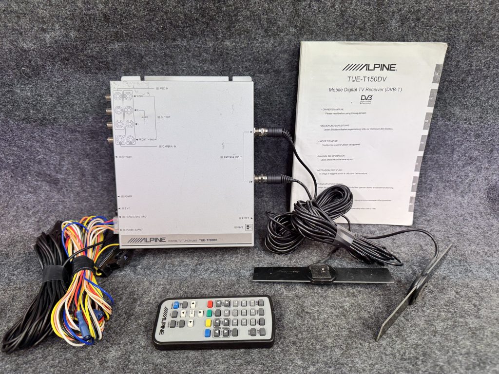 Alpine Tue-T150dv Digital Tv Tuner Unit With Remote and Cables - JT Audio